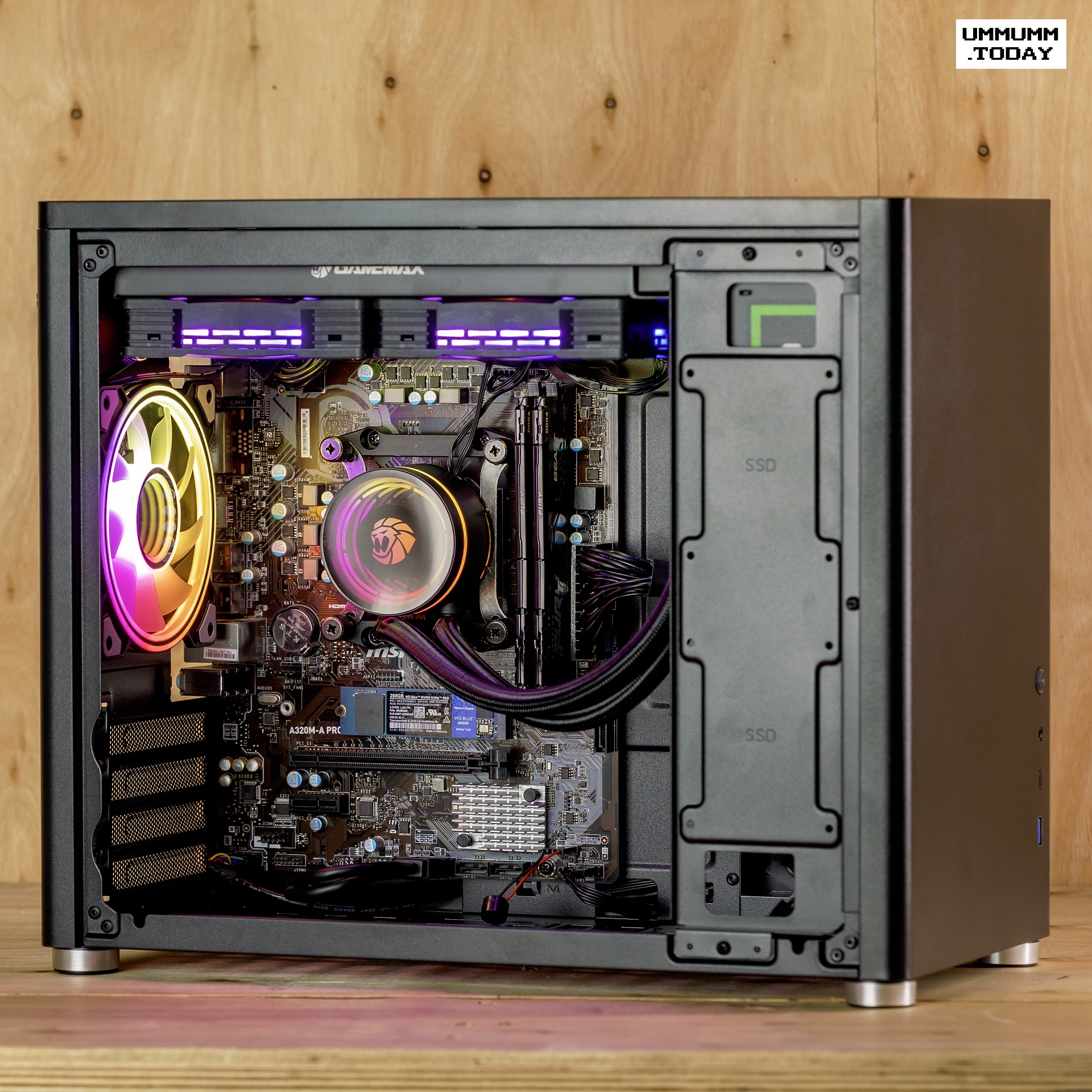 GameMax Spark BK เคส Micro Desktop Gaming ใส่บอร์ด MATX และ PSU ขนาด ...